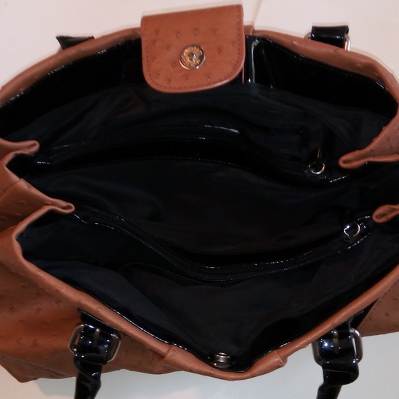 Cato | Bags | Cato Womens Faux Ostrich Embossed Tote Handbag | Poshmark